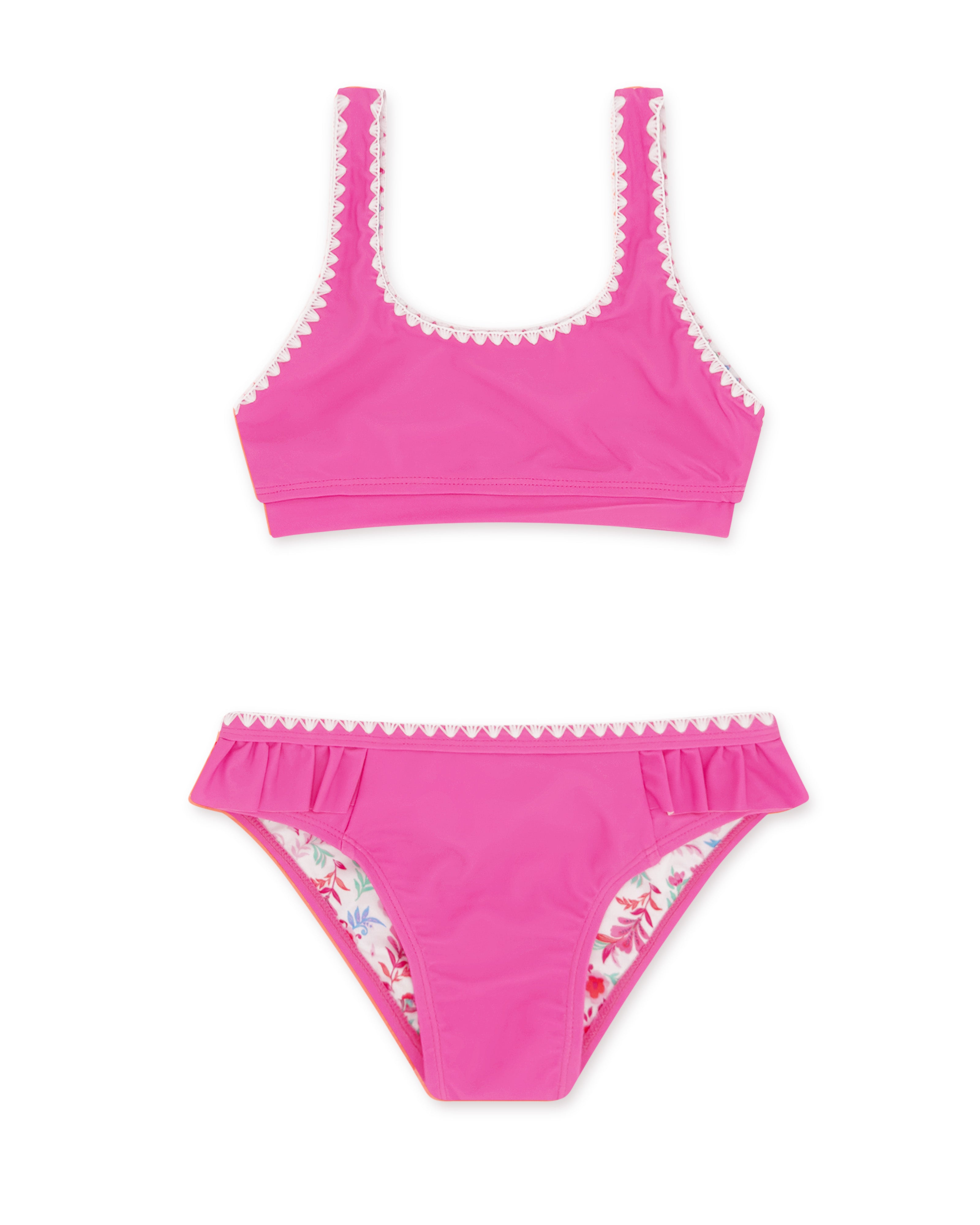 Girl's 4 The Frill Of It Bikini - Pink Sunset – Feather 4 Arrow