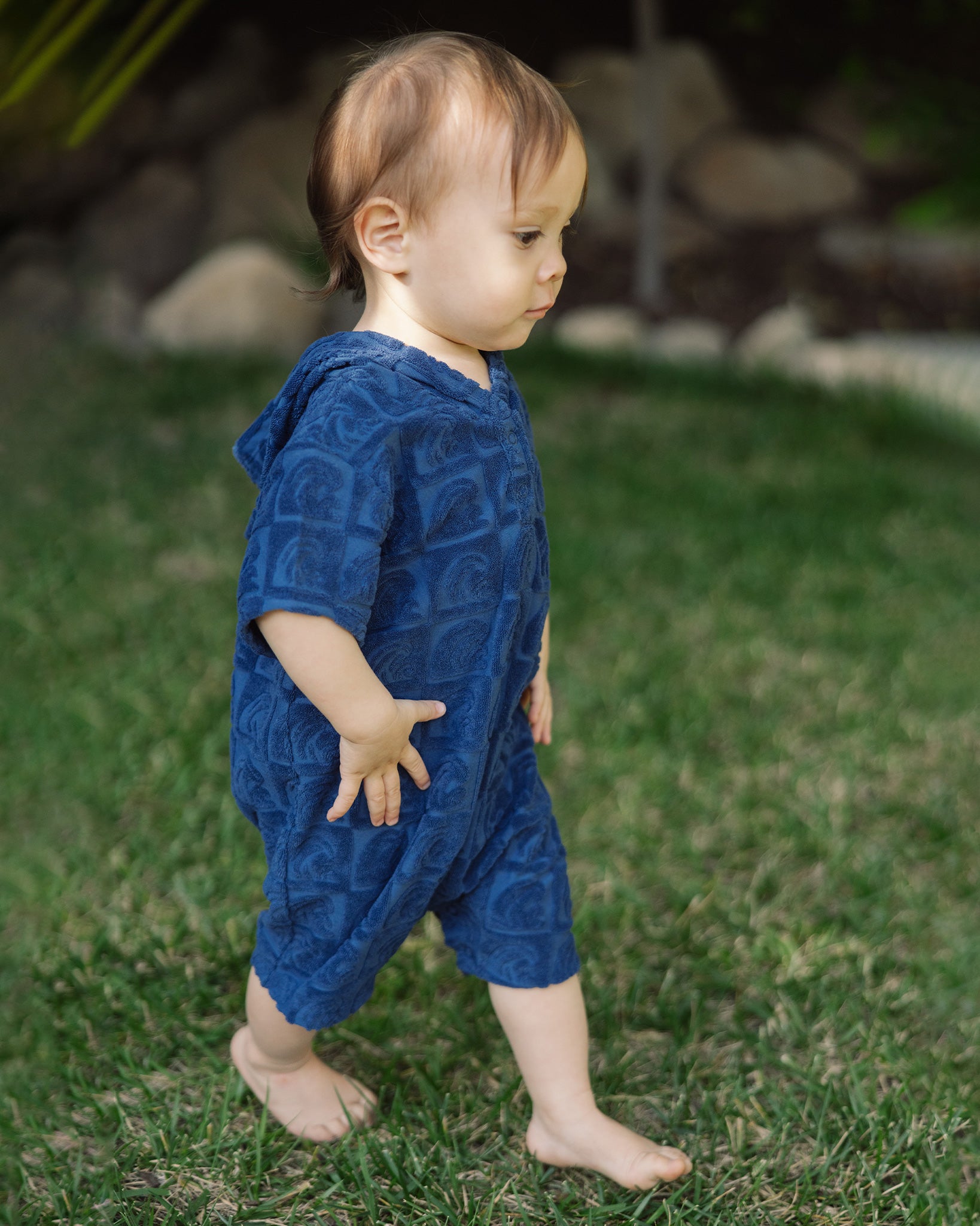Baby Boy's Finn Romper - Wave Check – Feather 4 Arrow